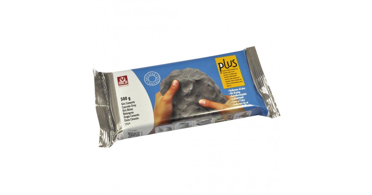 PLUS Air Dry Clay, Cement, 1.1 lb (500 g)