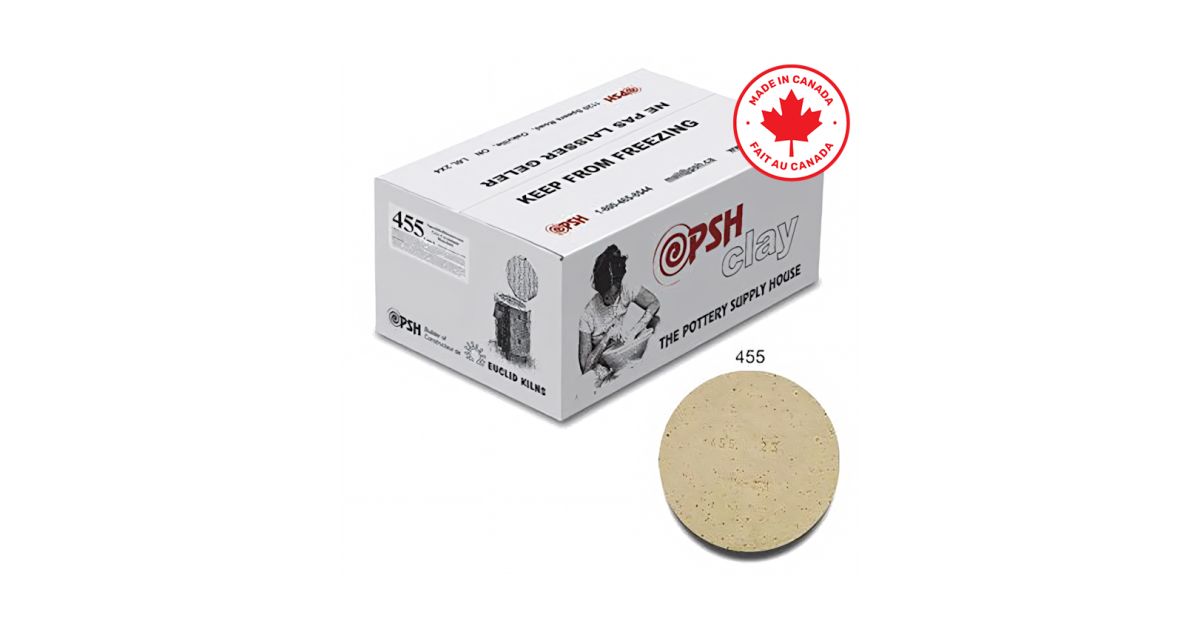 PSH #455 Cone 6 Buff Speckled Ceramic Clay Body, 10 kg