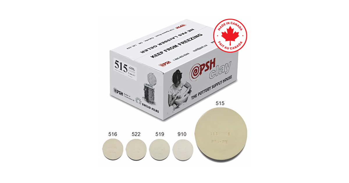 PSH #515 Cone 6 Cream Ceramic Clay Body, 10 kg