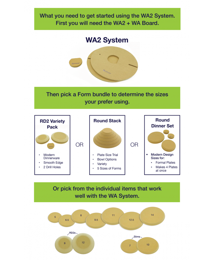 GR Pottery Forms - RD2 Variety Pack (4-Piece)