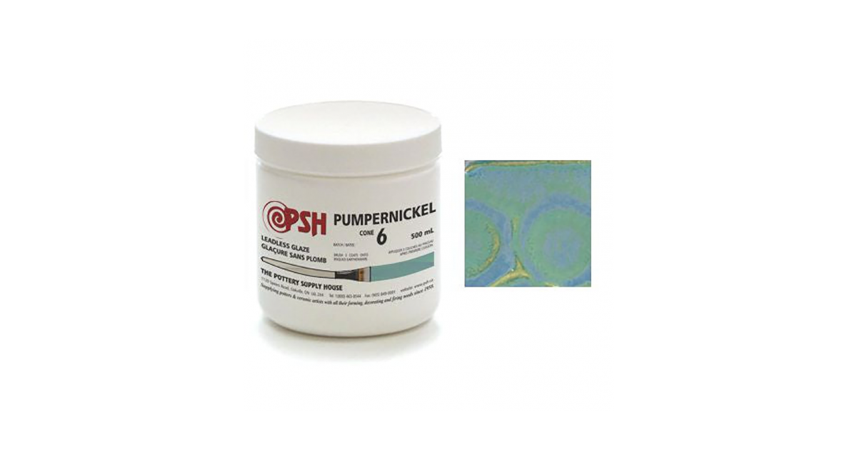 PSH Cone 6 Glaze – Pumpernickel Gloss (500 ml)