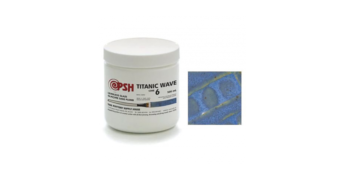 PSH Cone 6 Glaze – Titanic Wave Gloss (500 ml)
